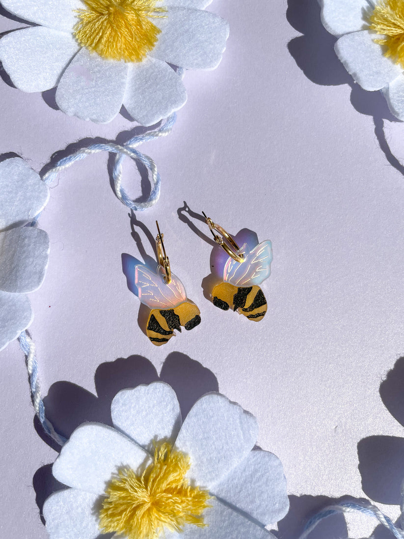 Bumble Bee Hoops – Sunnie Creative